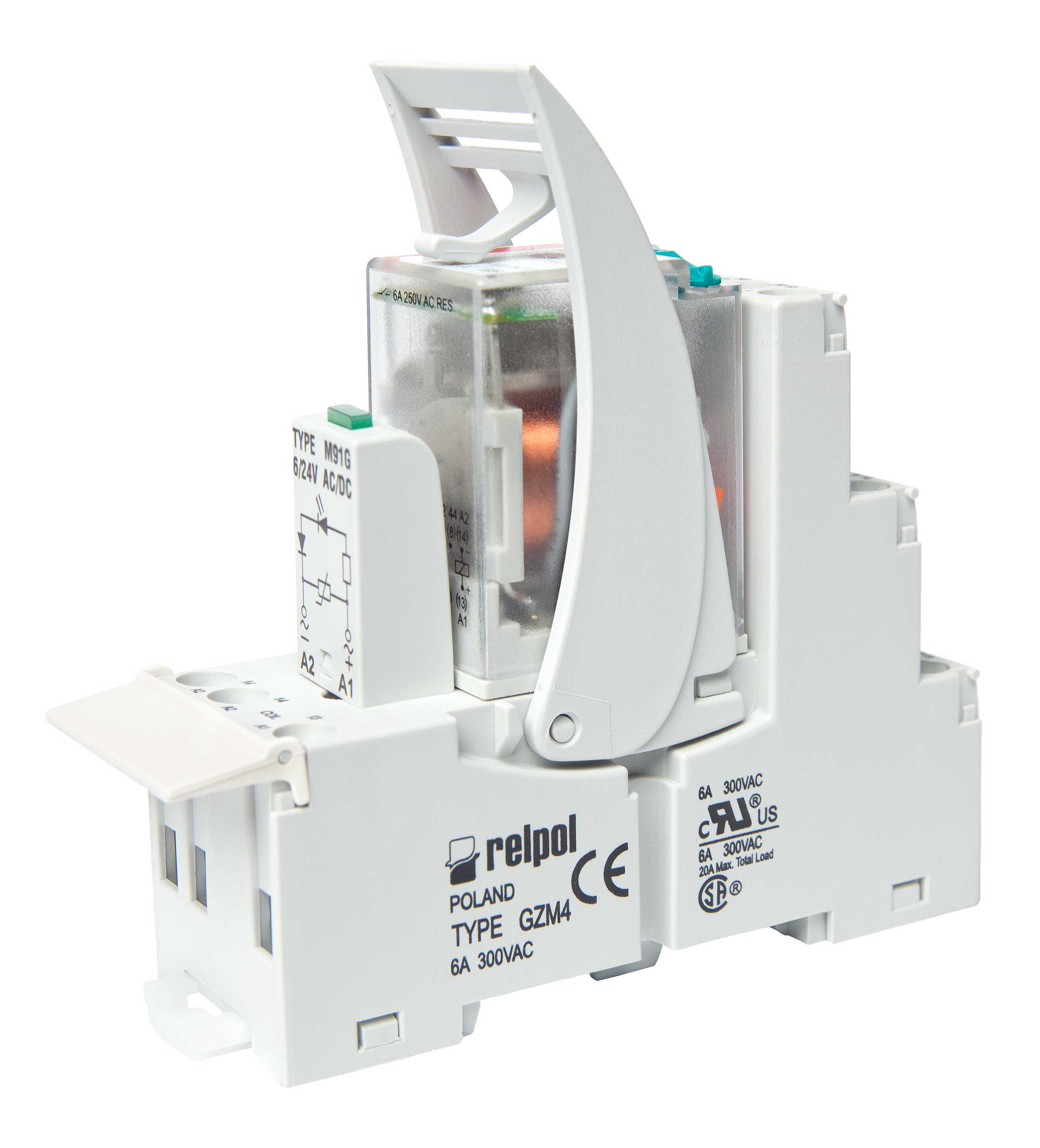 Schnittstellen-Relais PIR4 mit Stecksockel GZM4 854786 - PIR4-230AC ...